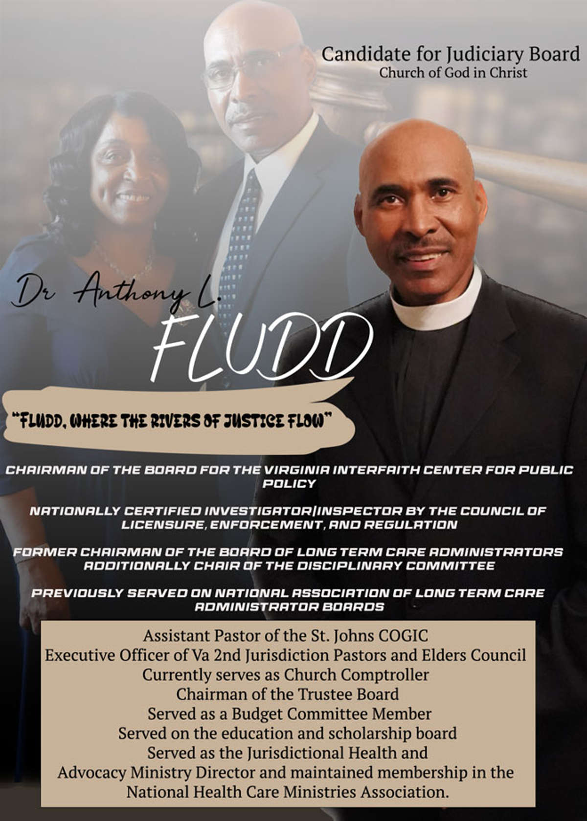 Dr. Anthony L. Fludd: Candidate for Judiciary Board – The Positive ...